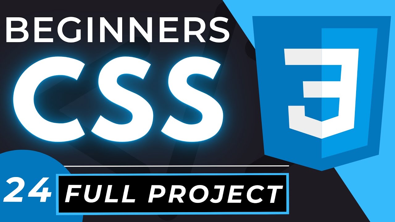 Css Complete Project For Beginners Youtube