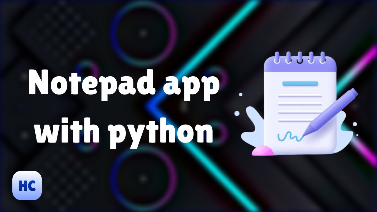 Create Notepad With Python Youtube
