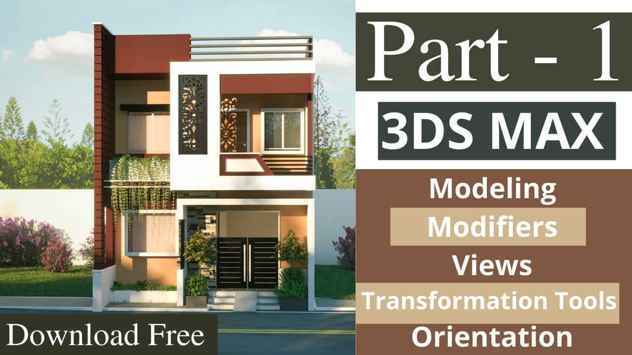 3ds Max Modeling House Design In 3ds Max Part 1 House Design