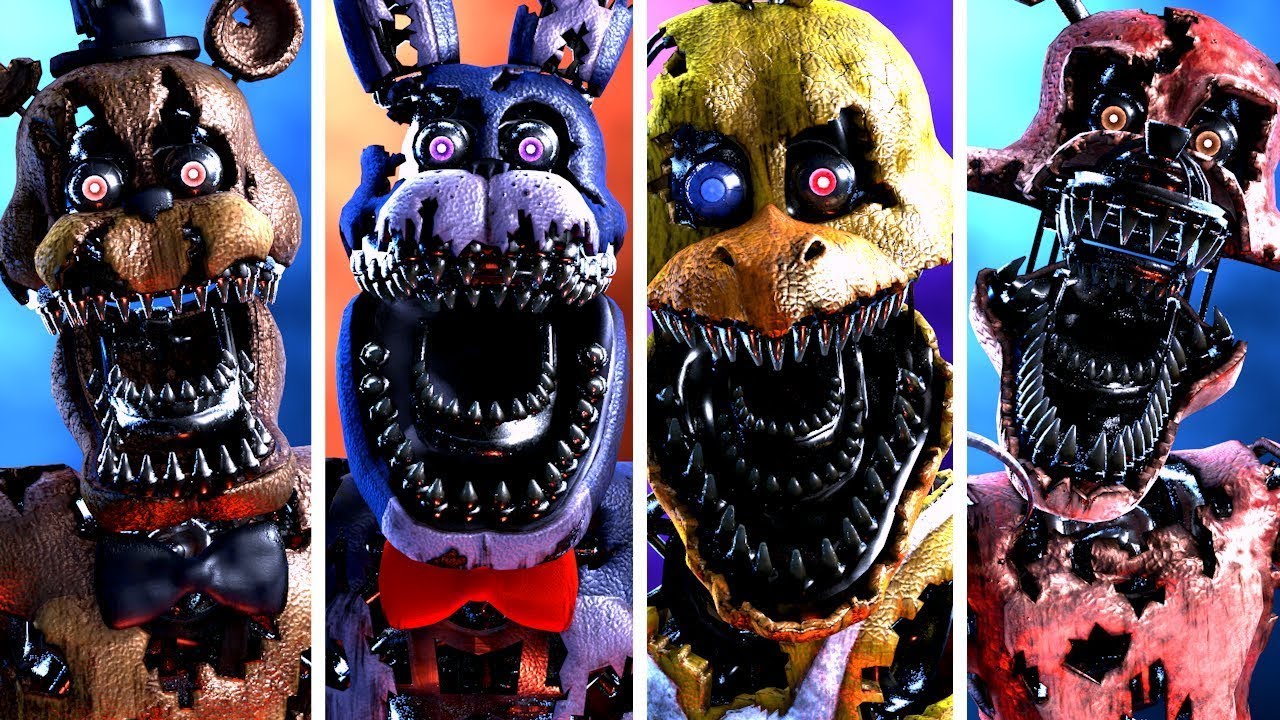 Nightmare Animatronics In Fnaf Ar Workshop Animations Youtube