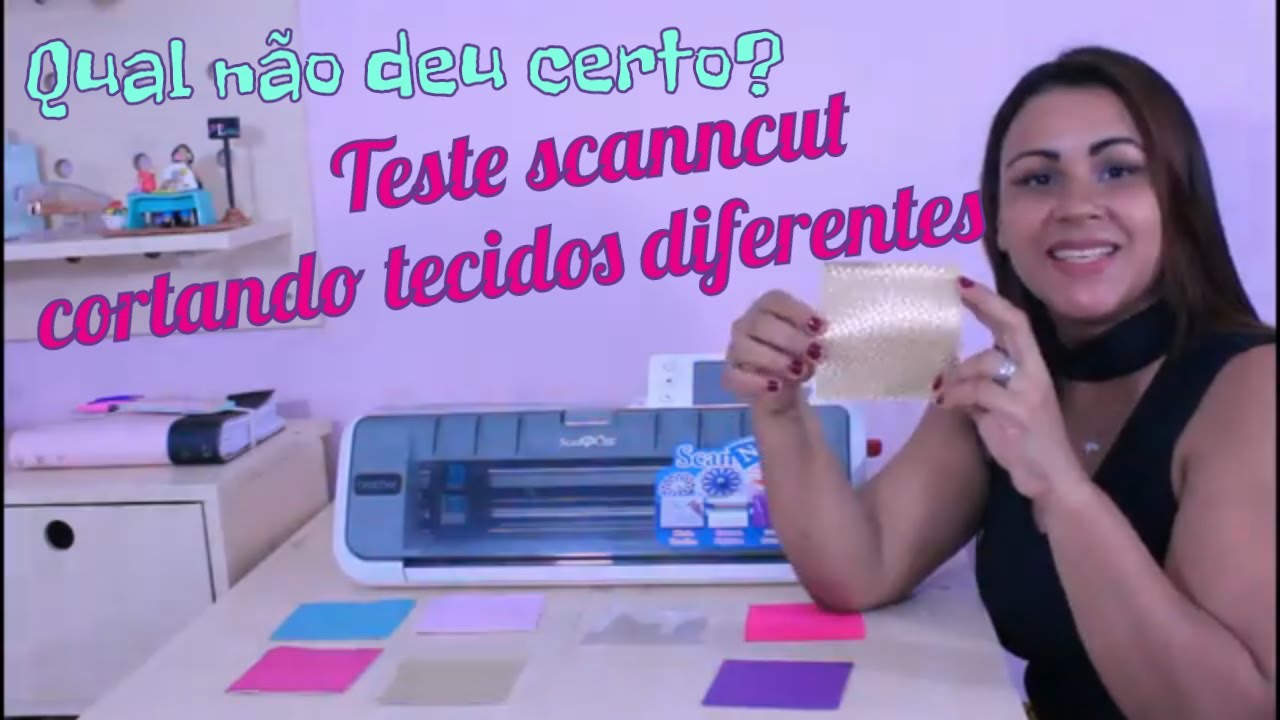 Scanncut Cortando Tecidos Diferentes Youtube