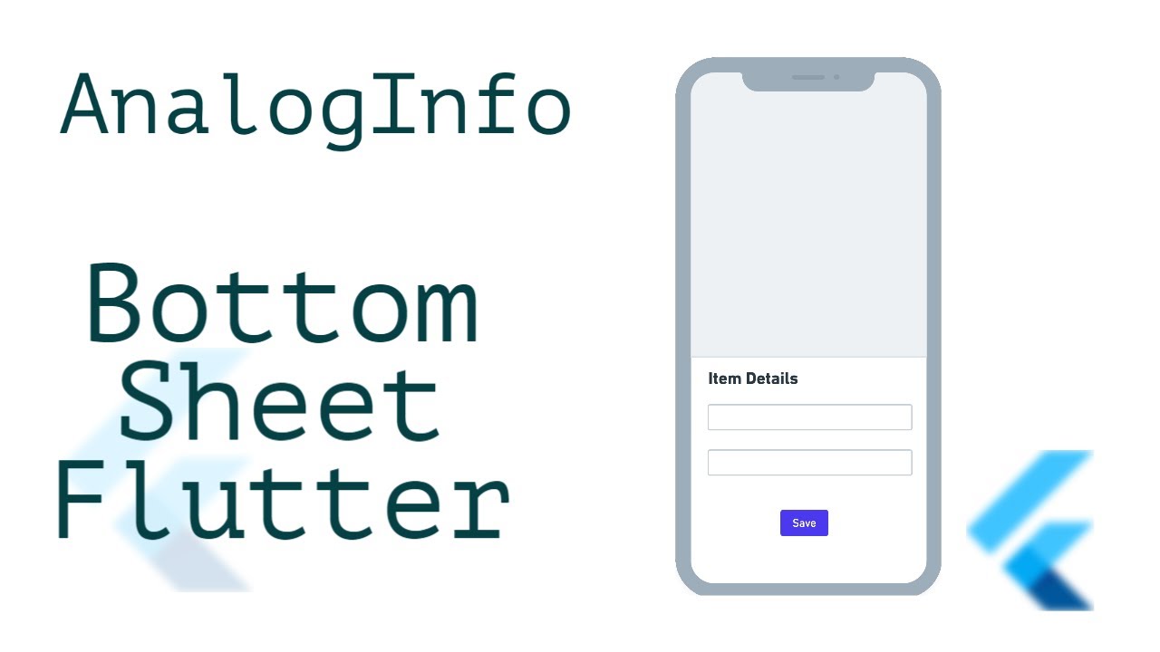 Bottom Sheet Created In Flutter Youtube