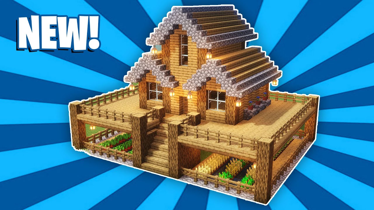 Minecraft House Tutorial 13 Large Wooden Survival House How To