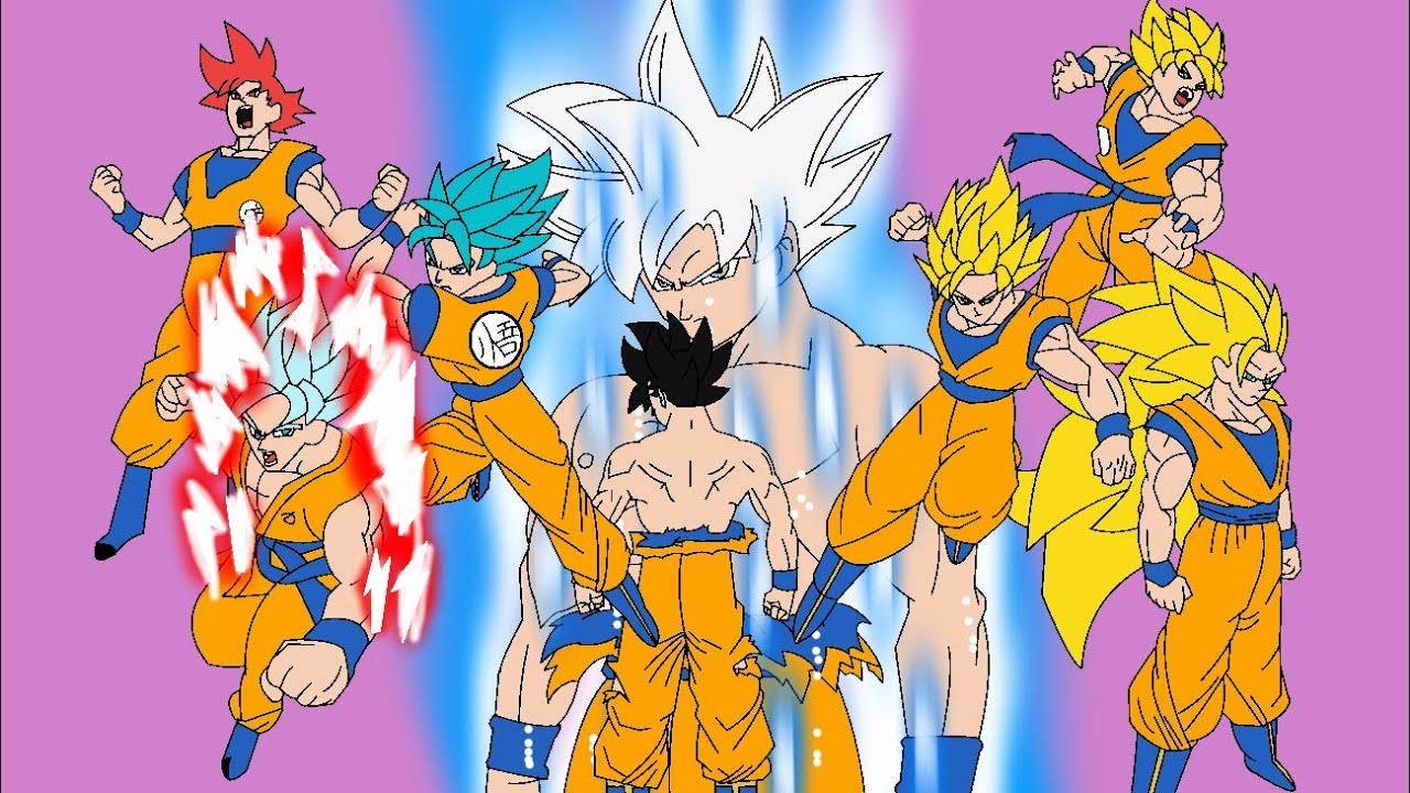 All Goku S Transformations Sprite Animation Youtube – Lights Crystal