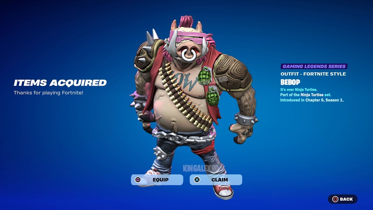 How To Get Bebop Skin Now Free In Fortnite Unlocked Lego Bebop Style