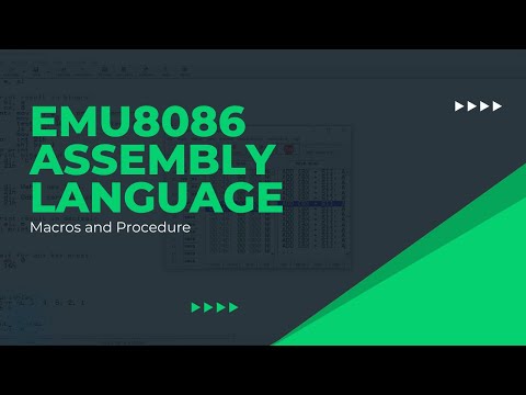 Macros And Procedure Emu8086 Assembly Language Youtube