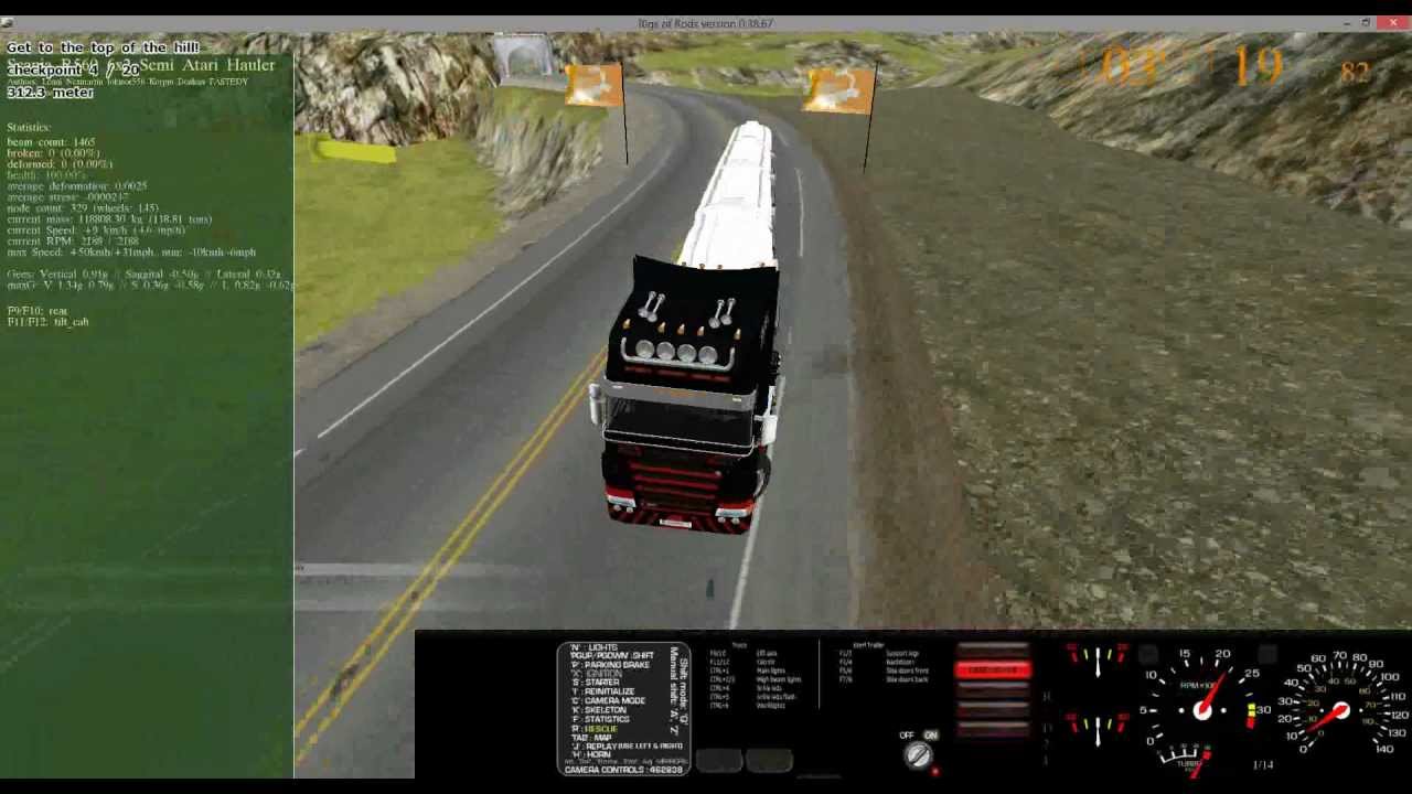Rigs Of Rods Road Train Youtube