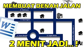 Membuat Denah Jalan Dengan Microsoft Word Cara Menggambar Denah Seperti ...
