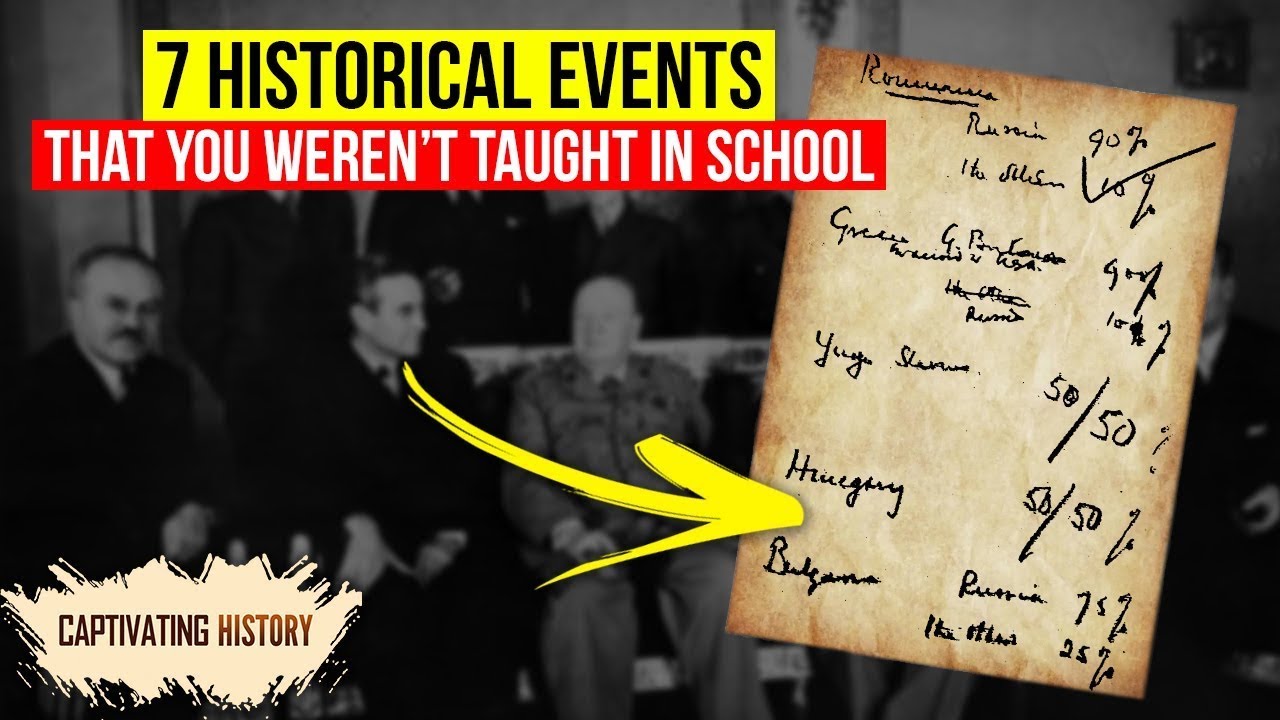7 Forgotten Historical Events You Weren T Taught In School Youtube