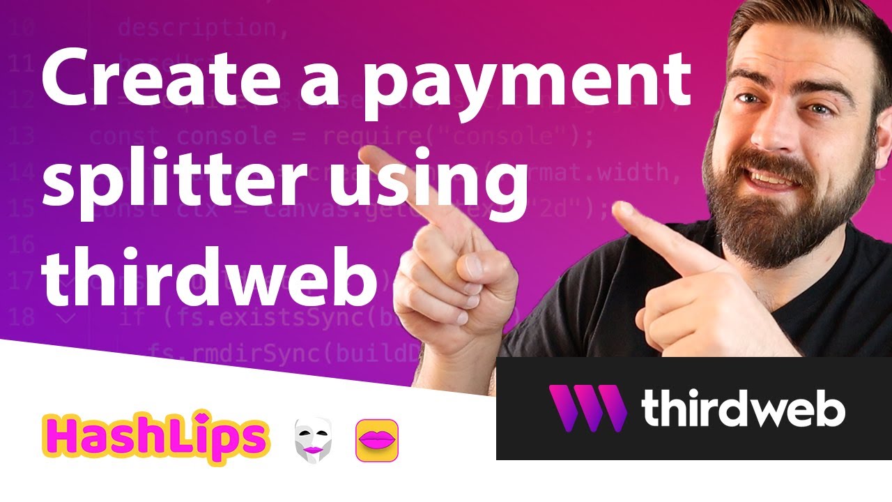 Create A Payment Splitter Using Thirdweb Youtube