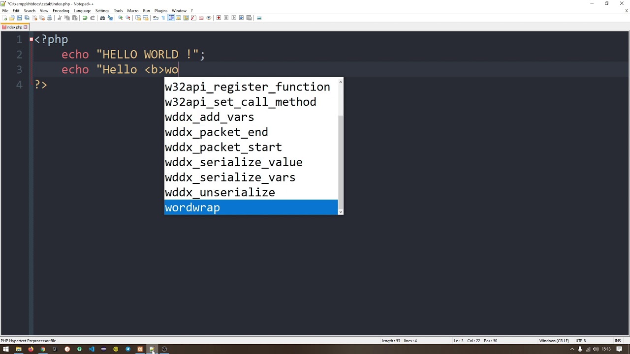 Cara Menggunakan Echo Dan Print Php Web Programming Youtube