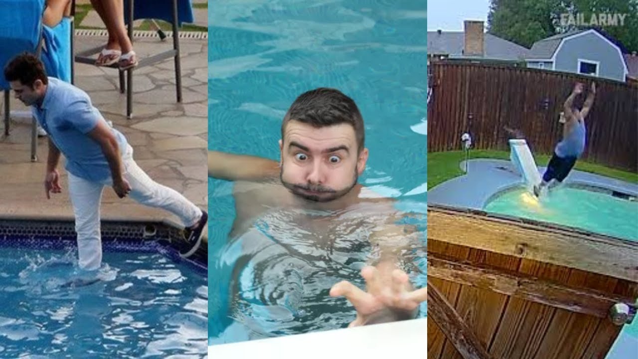Epic Pool Fails Compilation Youtube