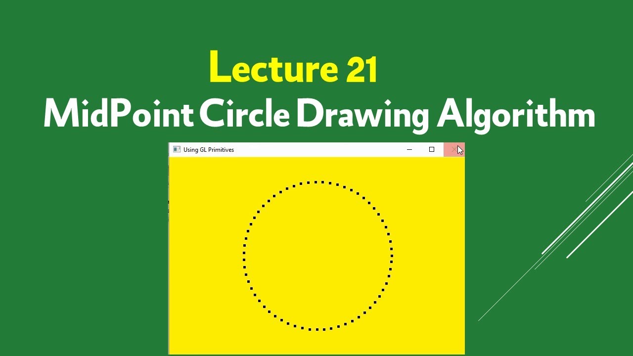 Drawing Circle Algorithm At Randy Stambaugh Blog