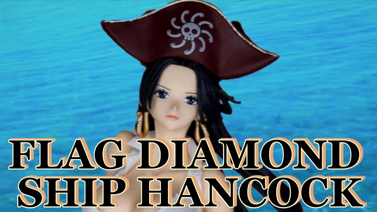 One Piece Flag Diamond Ship Boa Hancock Figure Review Unboxing