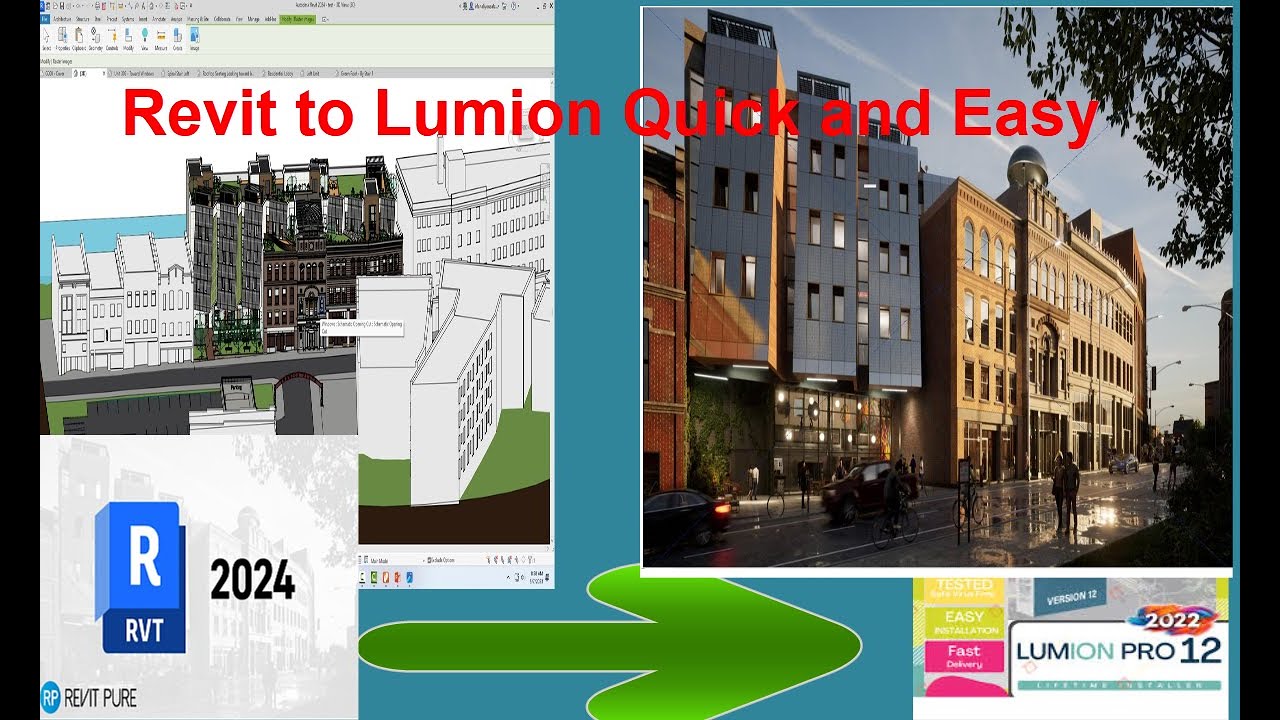How To Open Revit Model In To Lumion Conversion Quick Easy Youtube