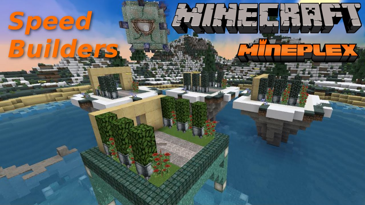 Minecraft Speed Builders Mineplex 2 Building Pro Youtube
