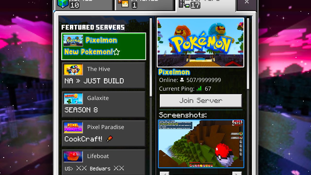 Pokemon Server For Minecraft Bedrock Edition 亞 Youtube