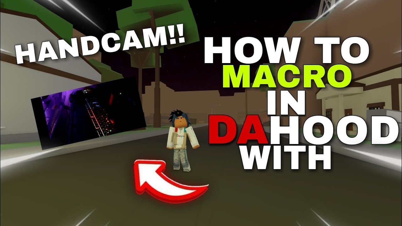 How To Macro In Da Hood Handcam Youtube