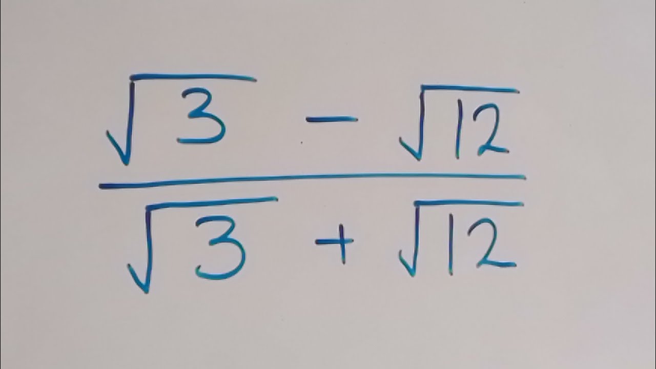 Nice Square Root Simplification Basic Mathematics Youtube