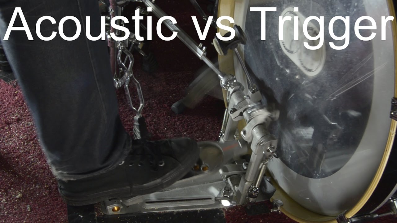 Double Bass Acoustic Vs Trigger Youtube