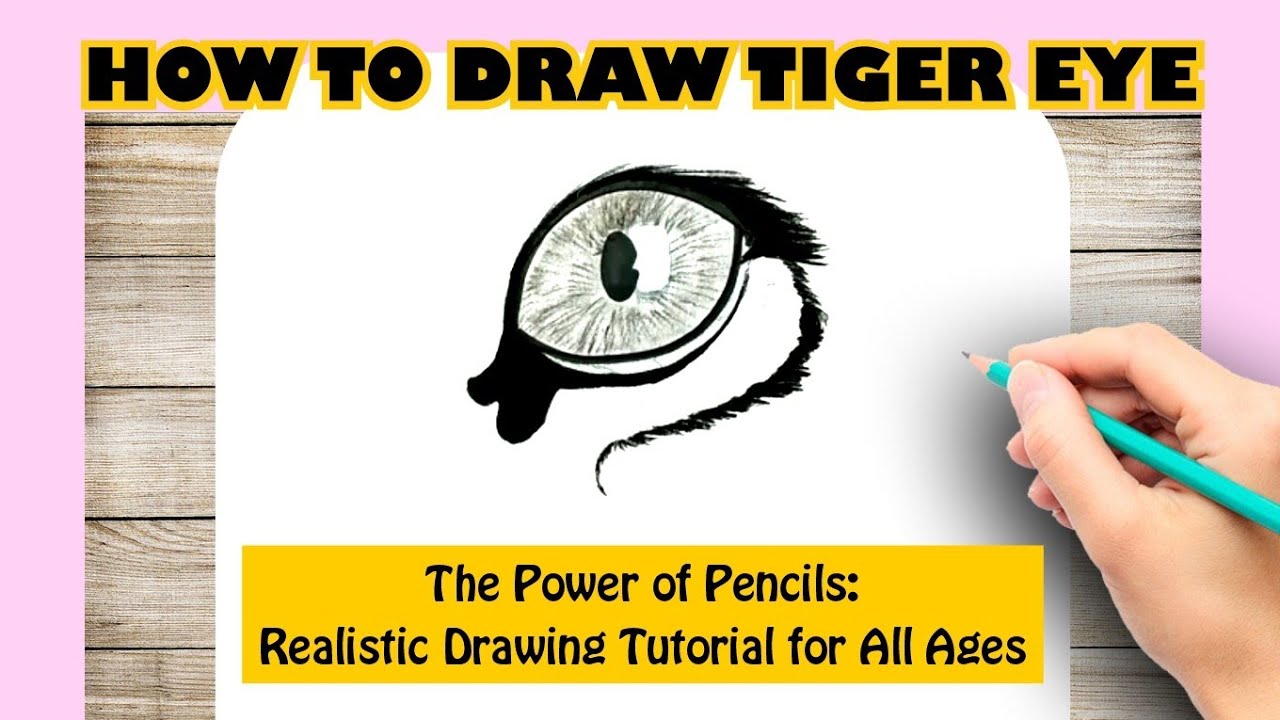 How To Draw A Realistic Tiger Eye Step By Step