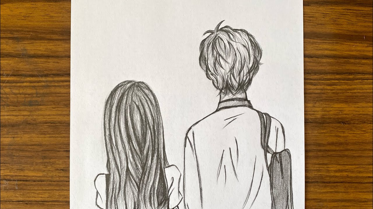 Anime Best Friends Boy And Girl Drawing At Louise Forsman Blog