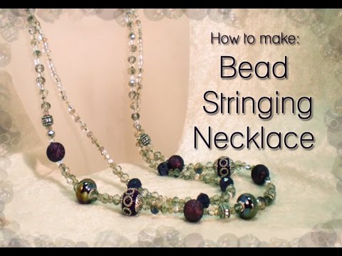 How To Make Bead Stringing Necklace Youtube