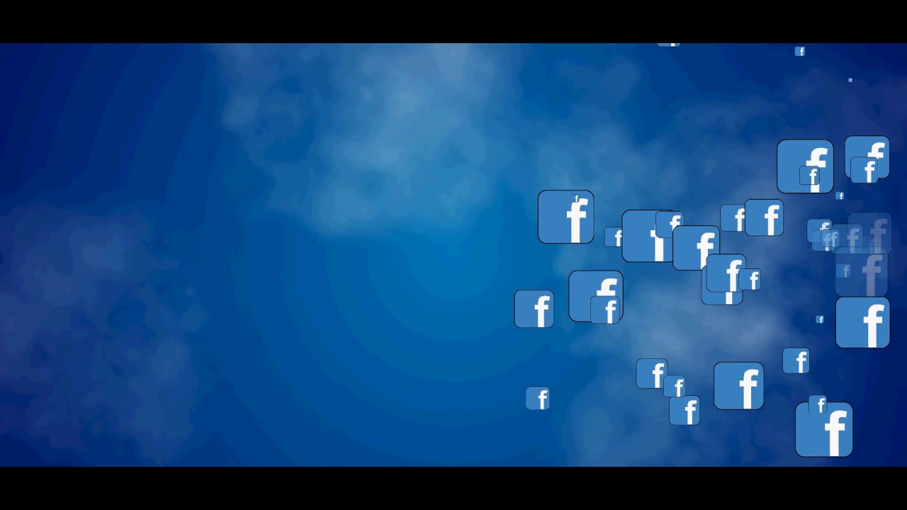 Facebook Icon Flying Background Free Hd Stock Footage Youtube