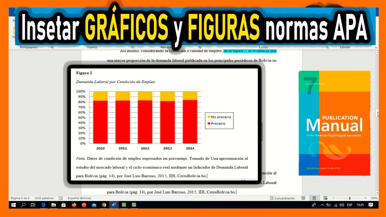Gráficos Y Figuras Normas Apa 7ma Edición En Documento Word Youtube