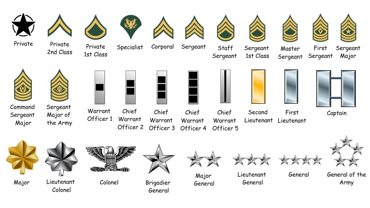 Us Army General Ranks Us Military Officer Rank Insignia Perfectly