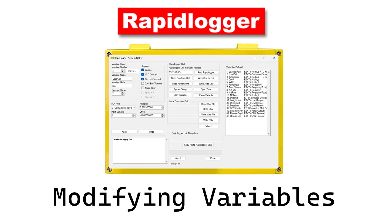 Rapidlogger Modifying Variables Youtube