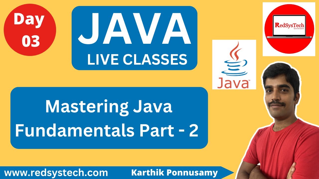 Java Live Session Mastering Java Fundamentals Part 2 Core Java