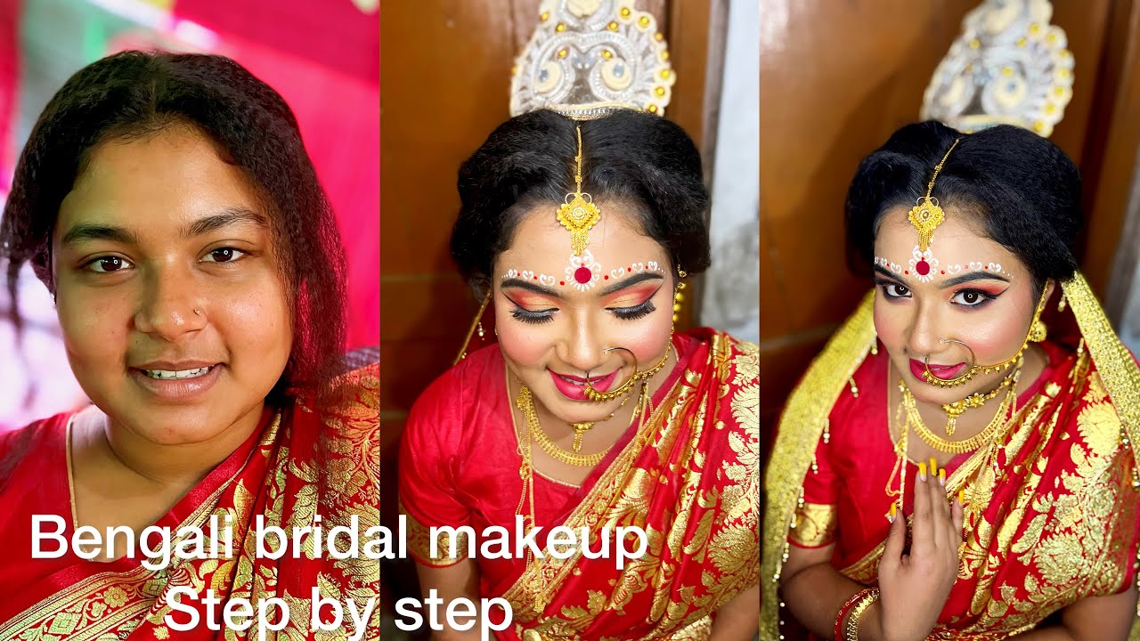 Bengali Bridal Makeup Tutorial Step By Step Affordable Products