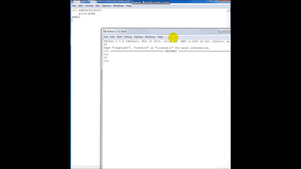 Default Arguments In Python Youtube