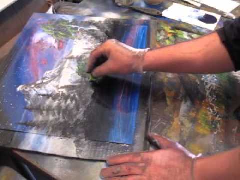 Spray Painting Nature Tutorial Youtube