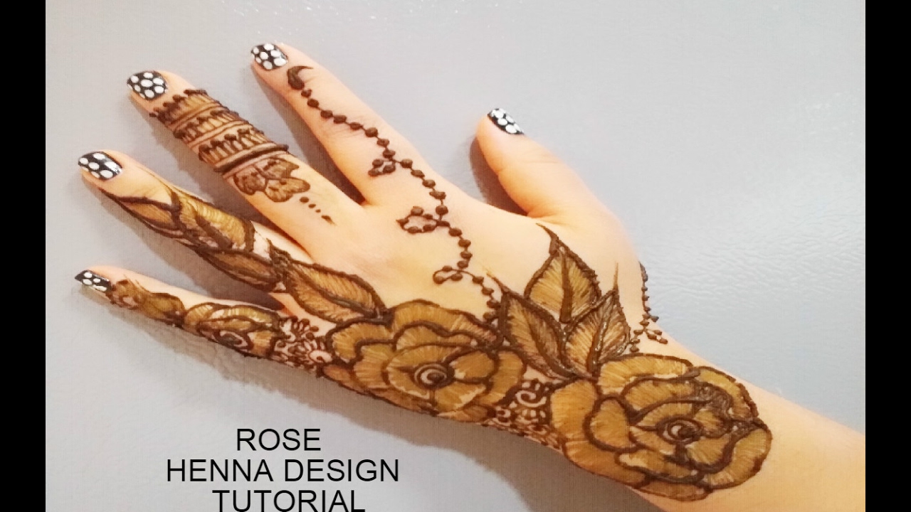 Beautiful Mehndi Design Tutorial Youtube