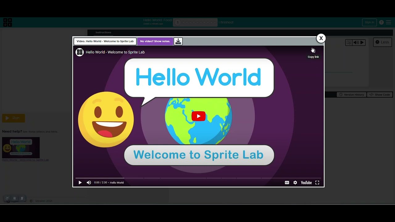 Hello World Basic Coding Youtube