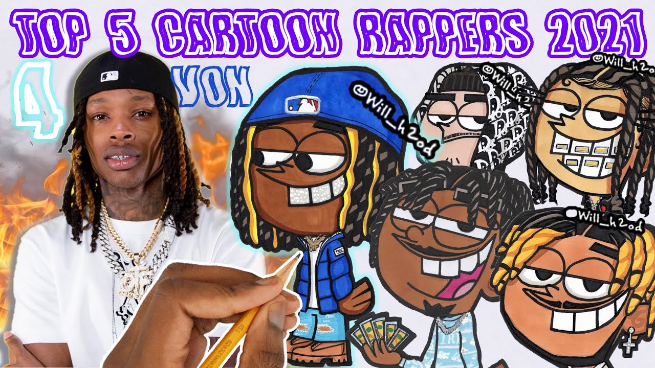 Cartoon Drawing Of Rappers