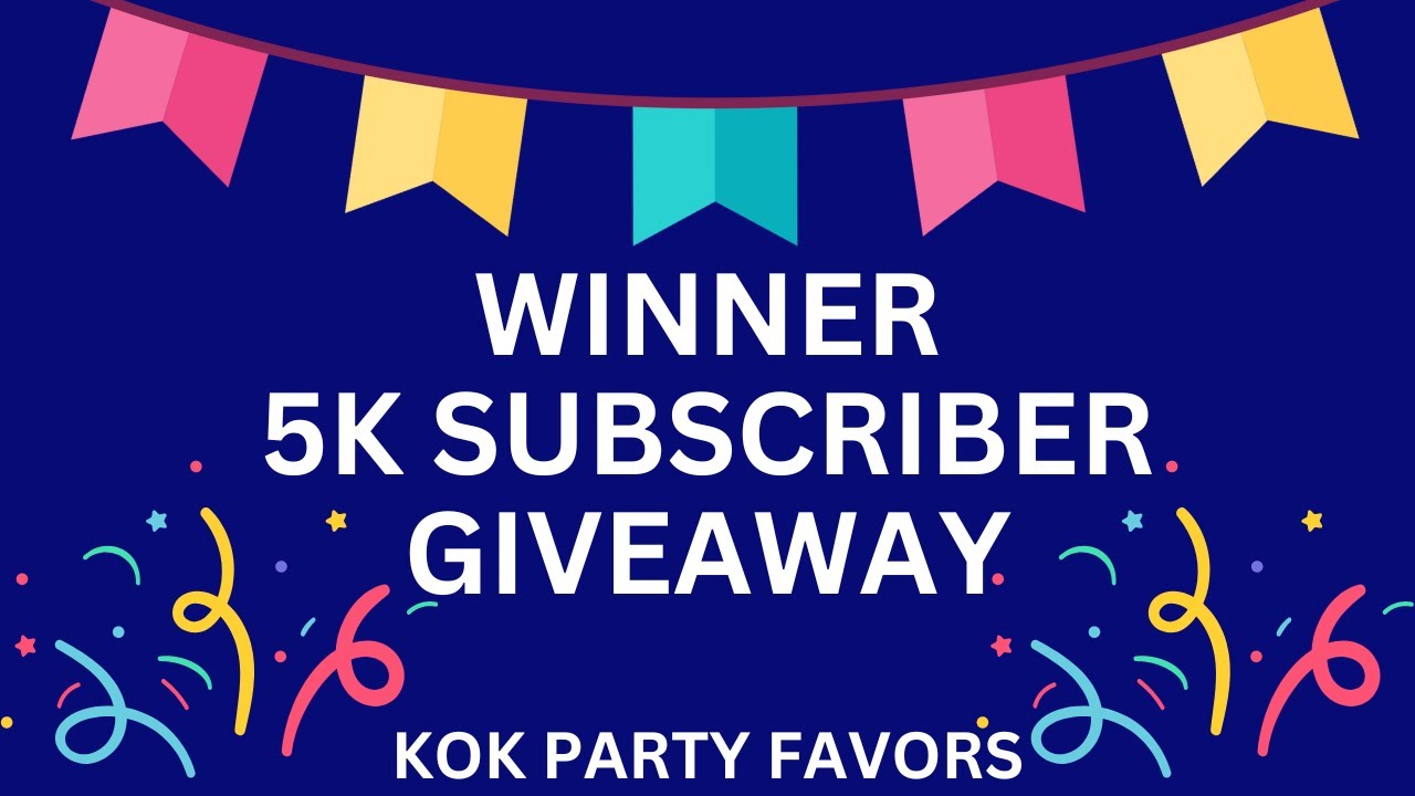 Announcement Winner Of 5k Subscriber Giveaway Subscribergiveaway