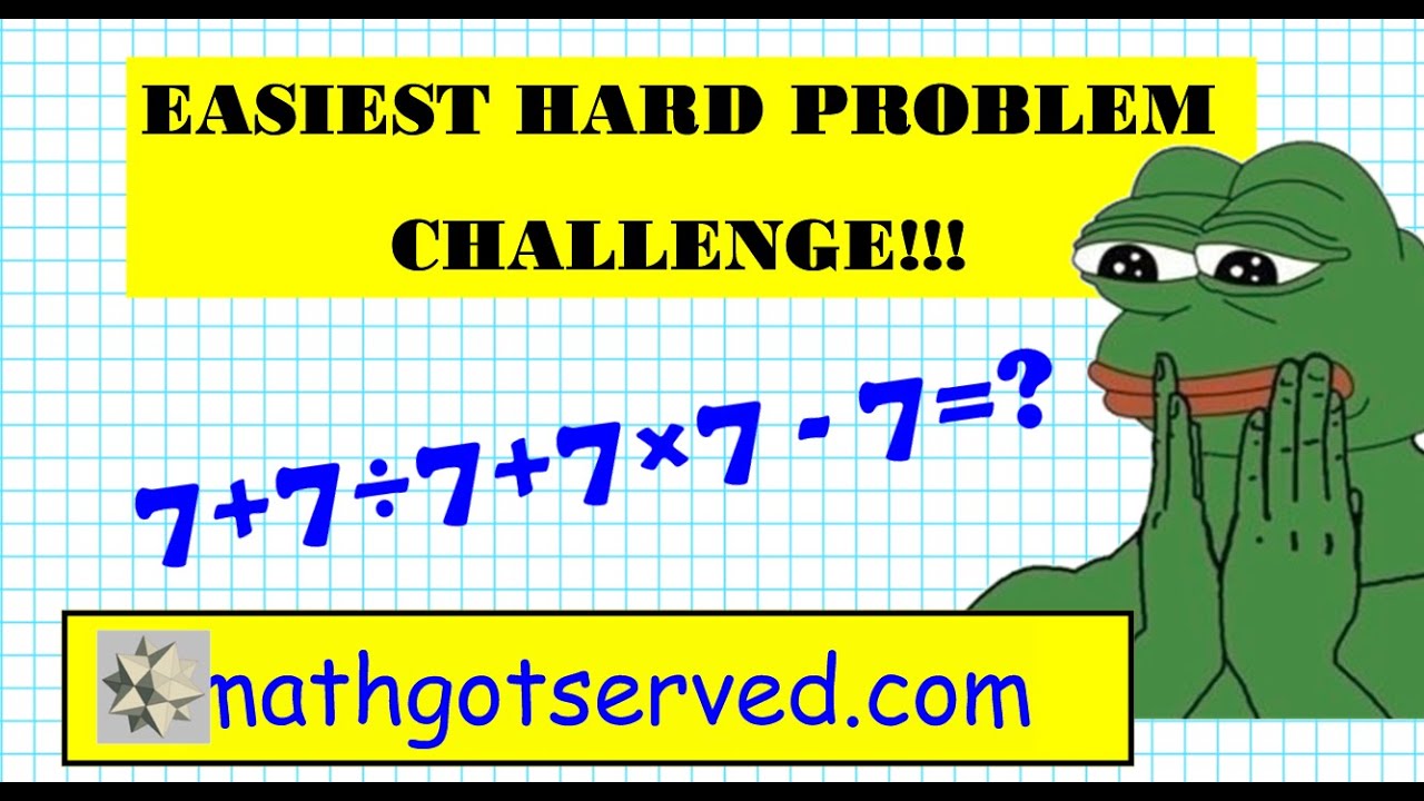 Easiest Math Problem Ever