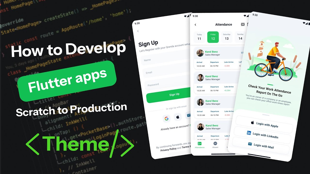 Flutter Complete Production App Tutorial Theme Part 5 Youtube