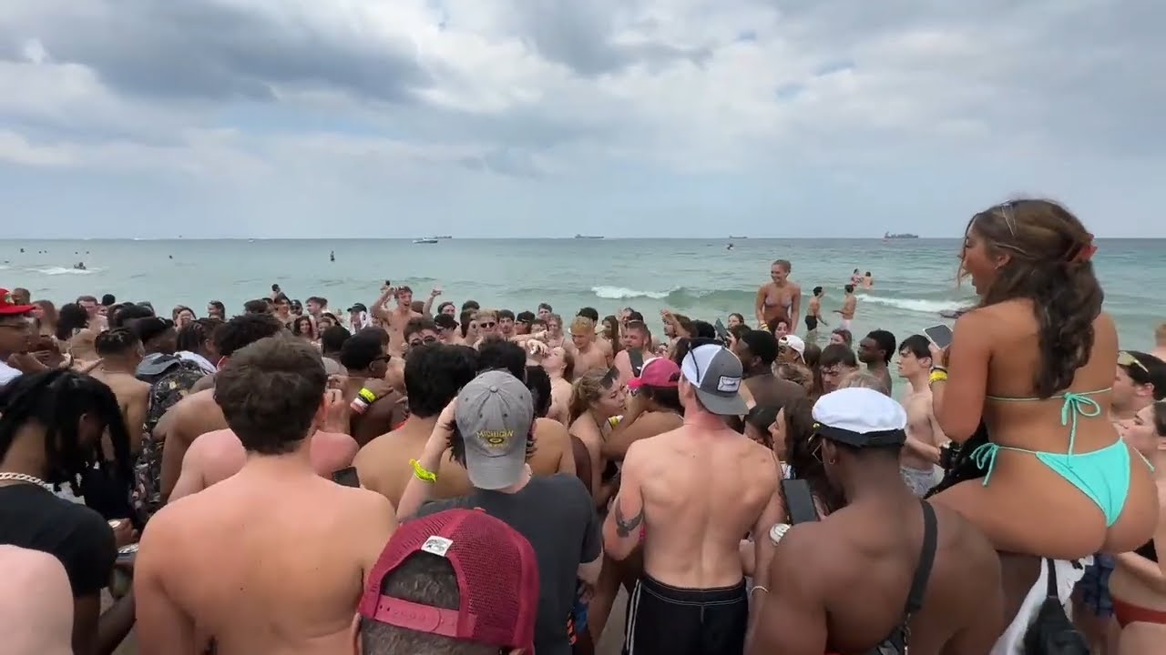 Spring Breakers Party Live Ft Lauderdale Beach Florida Youtube