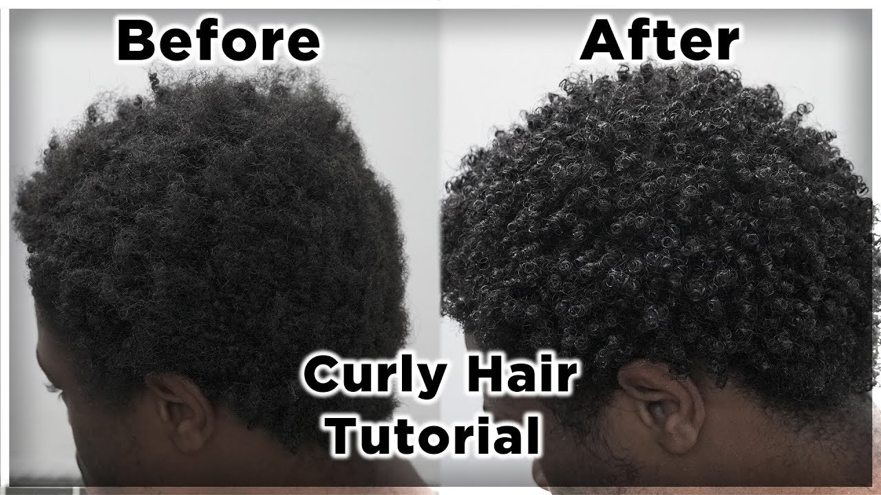 Men S Curly Hair Tutorial Defined Curls On 4b 4c Hair King Infinity