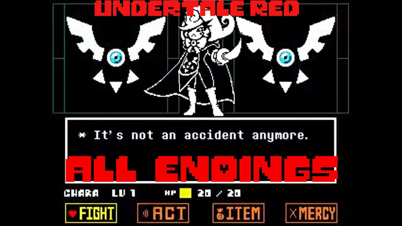 Undertale Red Remake All Endings Youtube