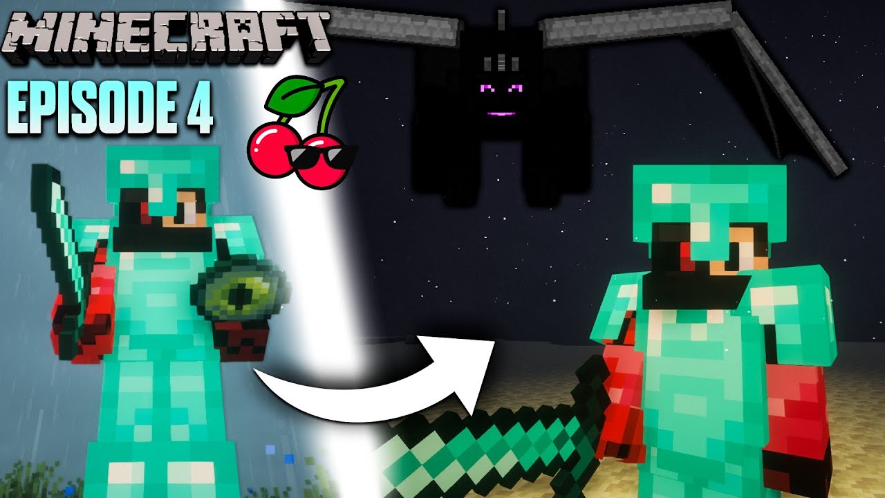 Beating The Ender Dragon In Minecraft Practice Survival Series