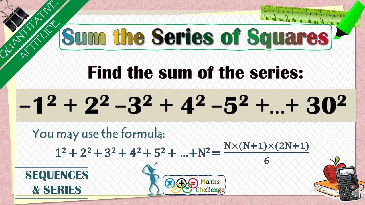 Find The Sum Of The Squares Maths Tutorial Youtube