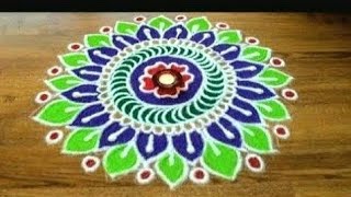 Free Hand Flower Rangoli Designs With Colours | Best Flower Site