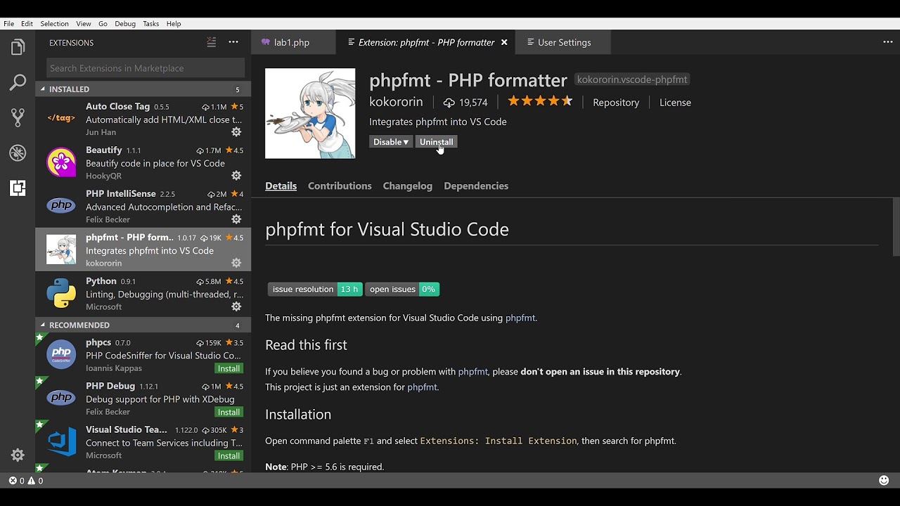 Visual Studio Code Format Litosup