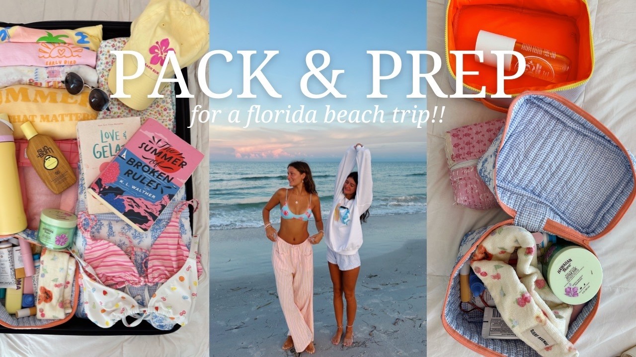 Pack Prep With Me For A Florida Family Beach Trip Youtube
