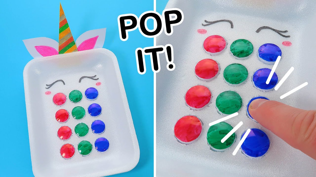 Unicorn Pop It Fidget Diy To Try How To Make Viral Tiktok Fidget Toys